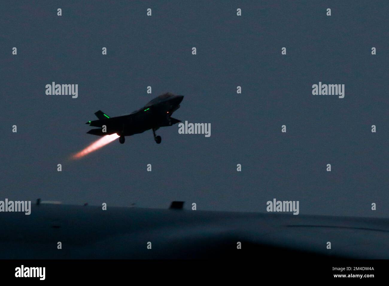 A U.S. Marine Corps F-35B Lightning II aircraft with Marine Fighter ...