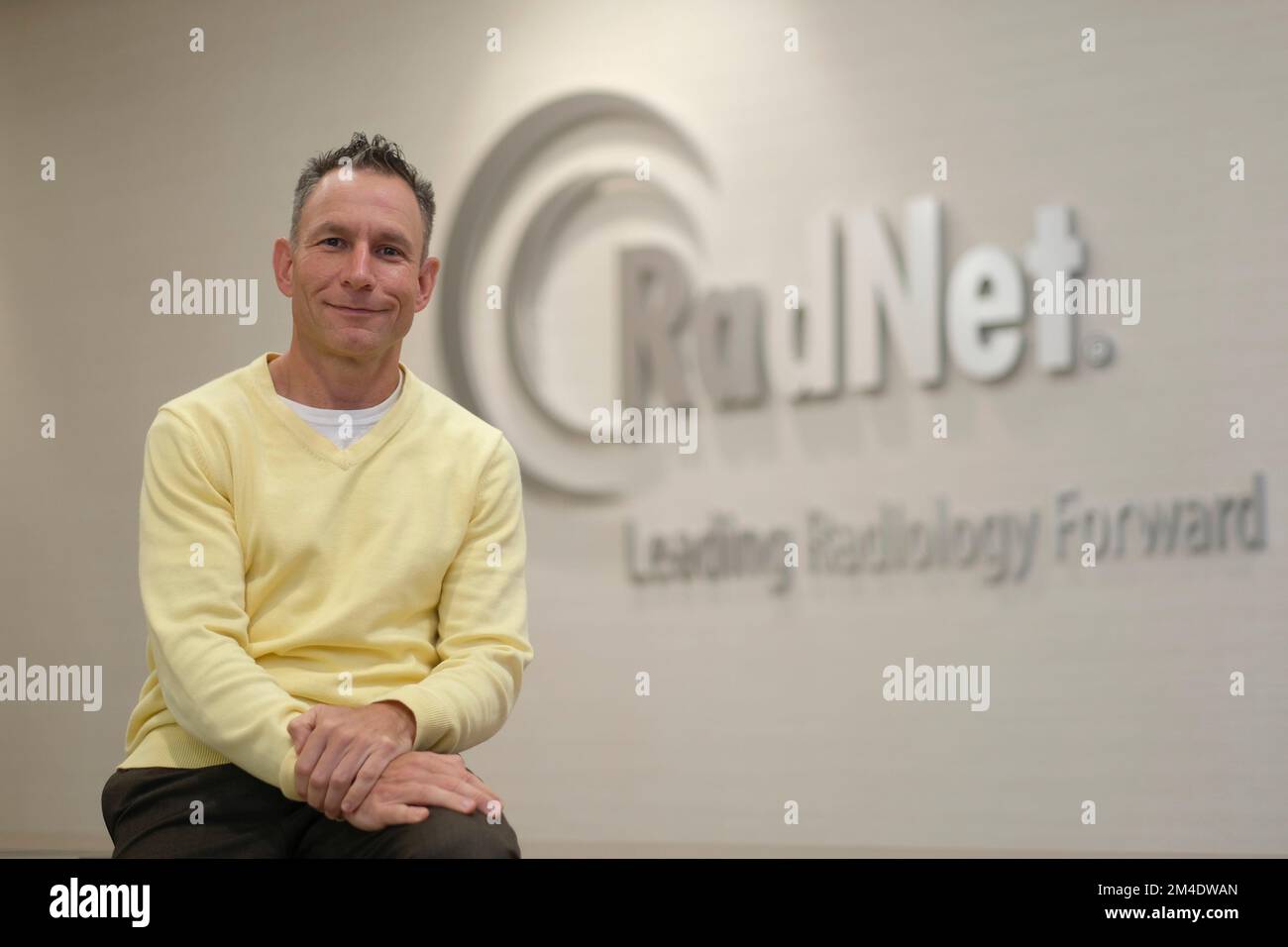Los Angeles, California, USA. 11th Jan, 2022. Mark Stolper, CFO of RADNET at his headquarter in ...