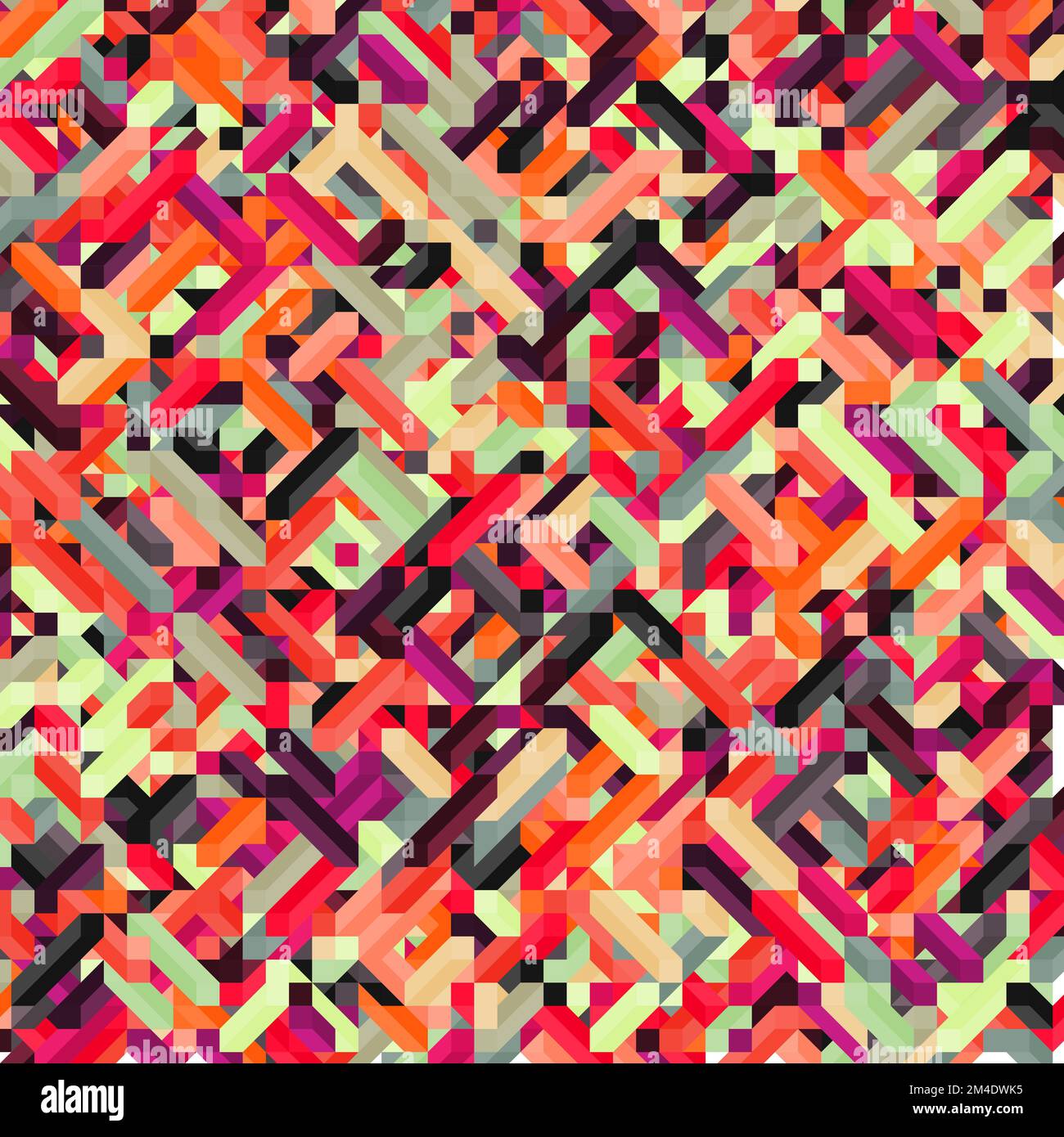 Color Dimonds illusion background generative pattern illustration Stock ...