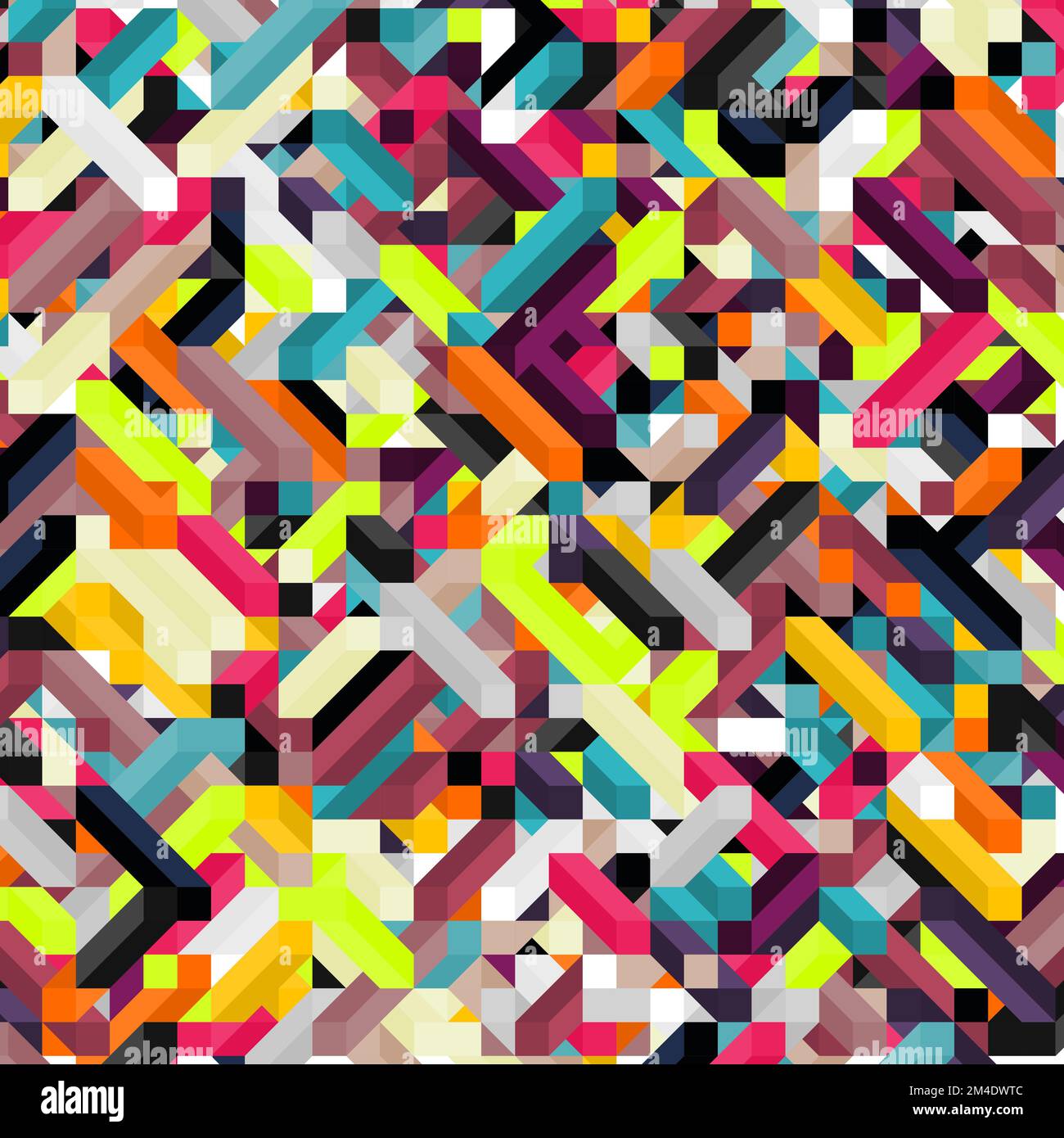 Color Dimonds illusion background generative pattern illustration Stock ...