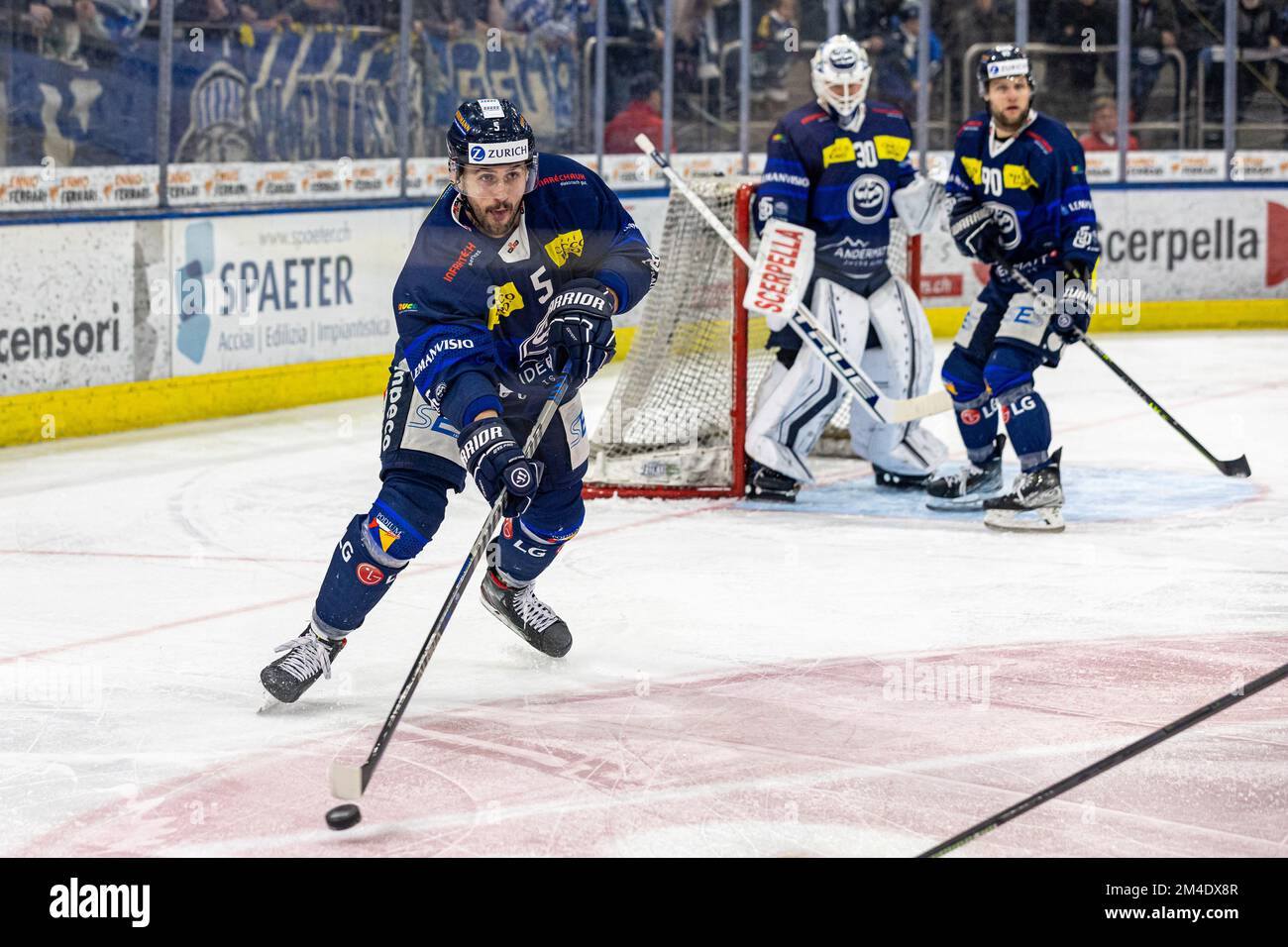 Tobias Fohrler #5 (HC Ambri-Piotta) during the National League Regular ...
