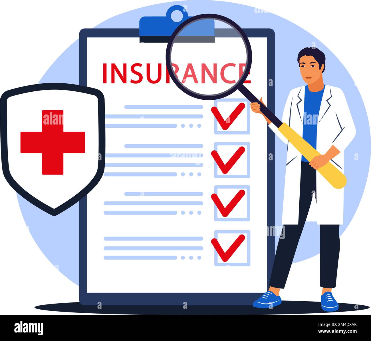 Health insurance concept. Health care, finance and medical service ...