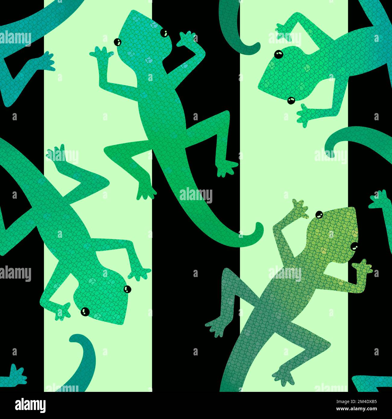 Cartoon animals seamless lizard pattern for wrapping paper and kids ...