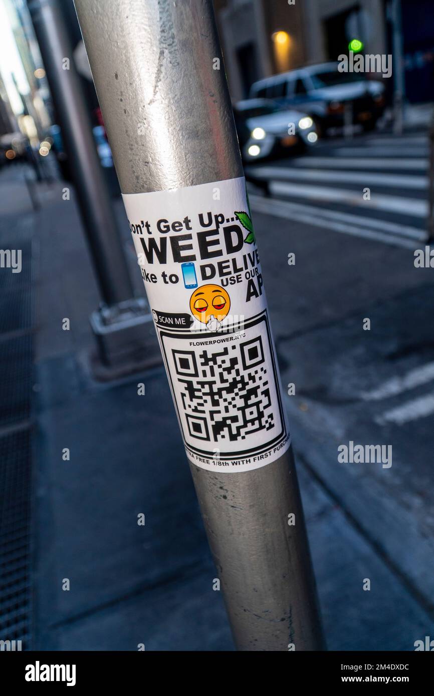 Nyc, Ny, USA. 14th Dec, 2022. The illegal marijuana trade is still ...