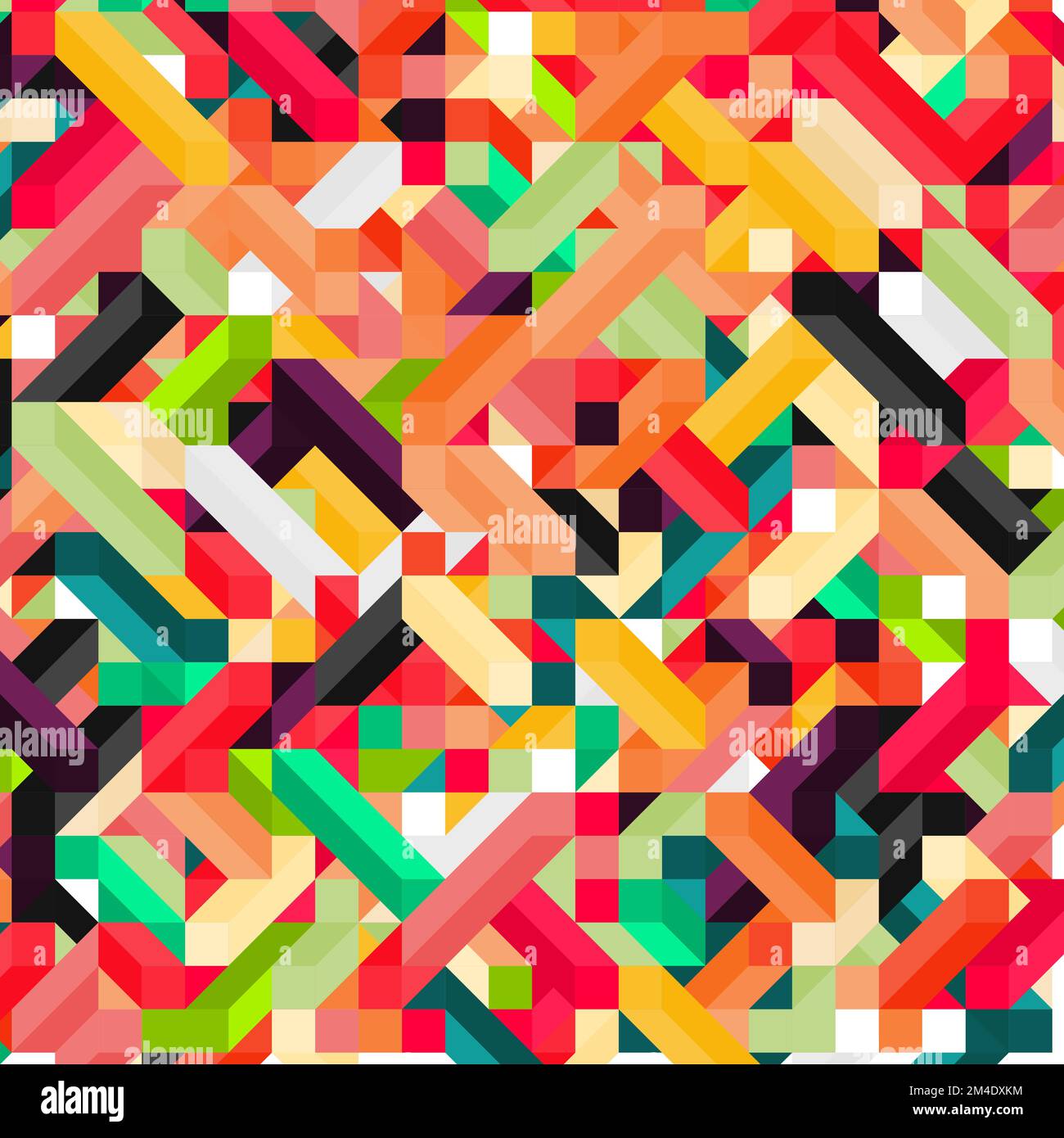 Color Dimonds illusion background generative pattern illustration Stock ...