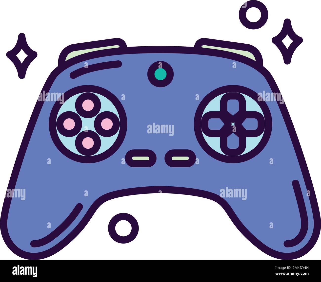 Console joystick videogame cute hi-res stock photography and images - Alamy