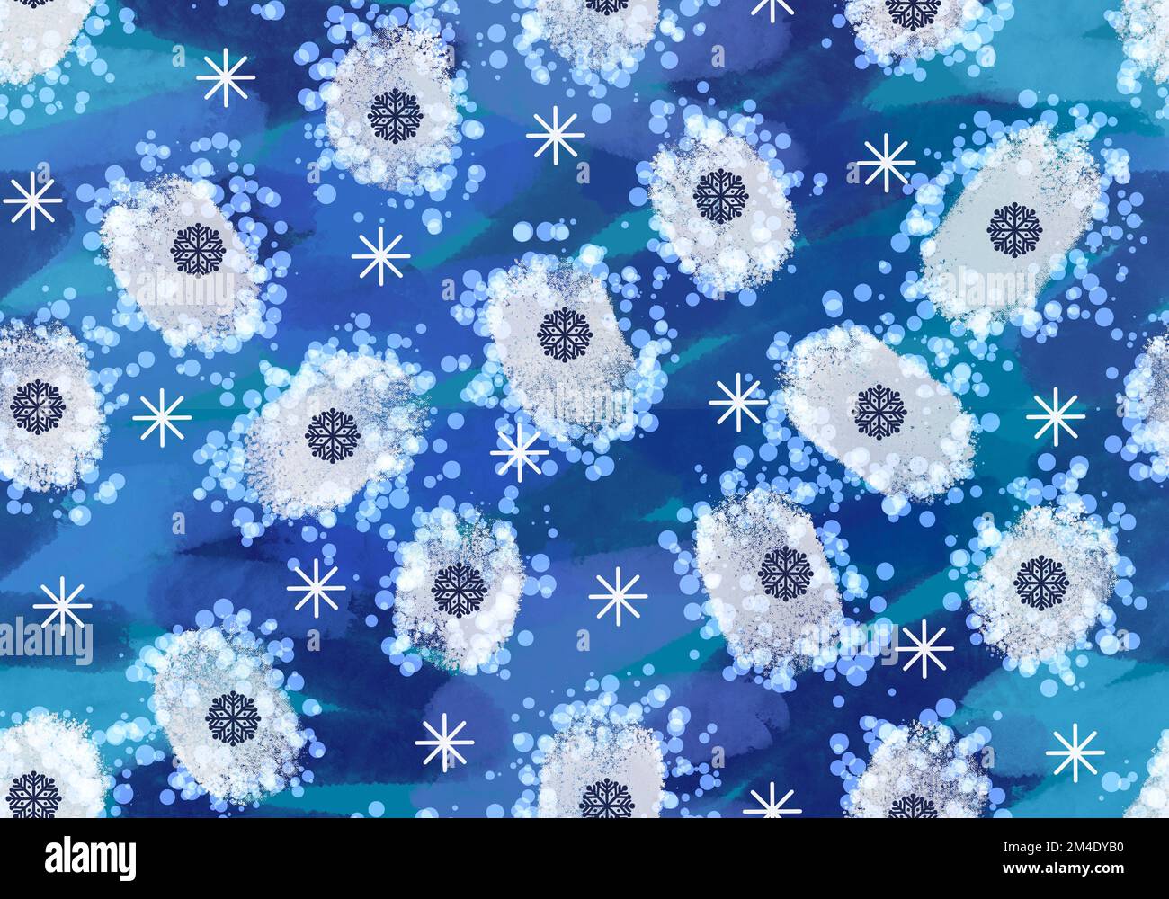 Winter seamless Noel snowflakes for wrapping paper and clothes print ...