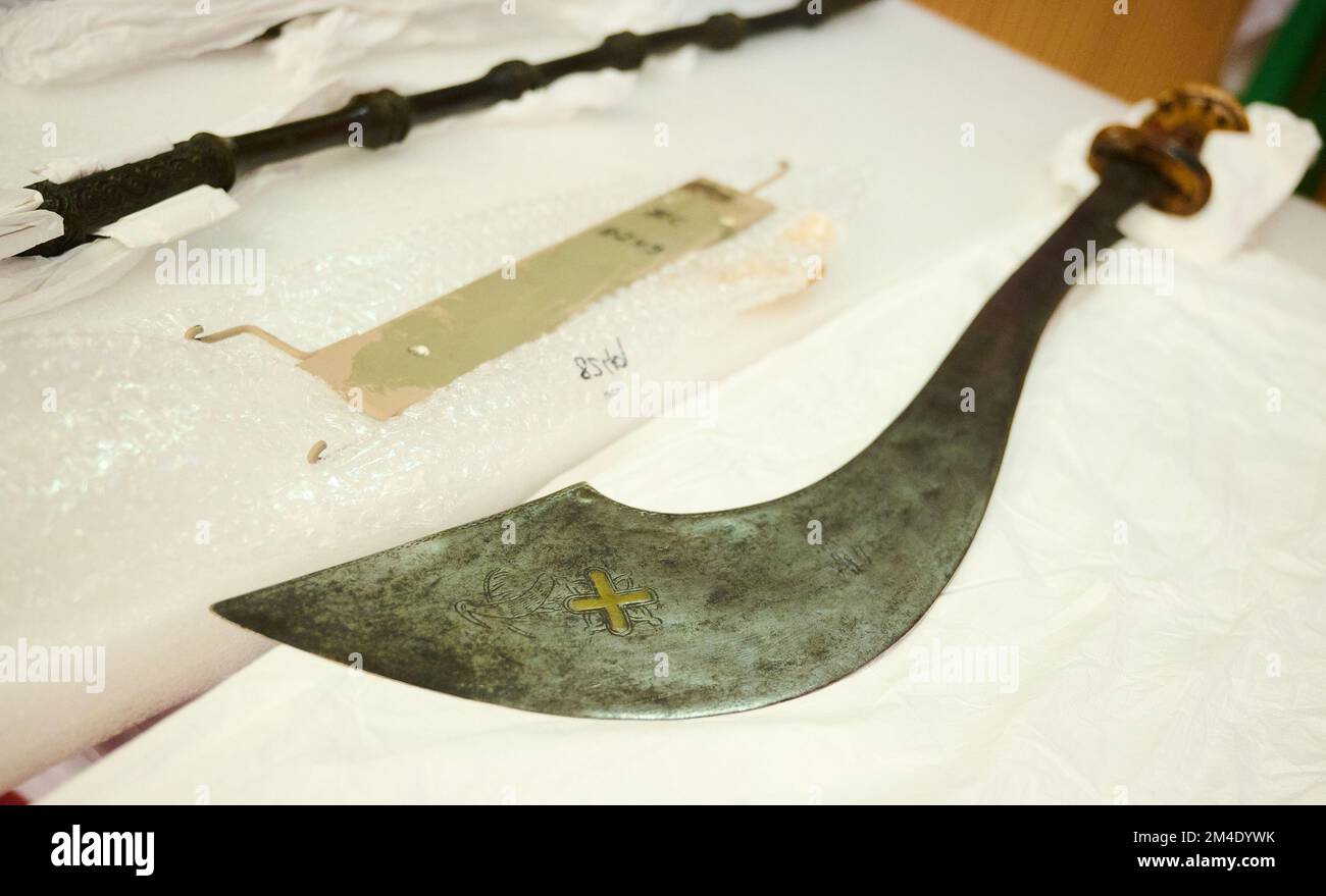 Abuja, Nigeria. 20th Dec, 2022. The Ada (ceremonial sword) comes from ...