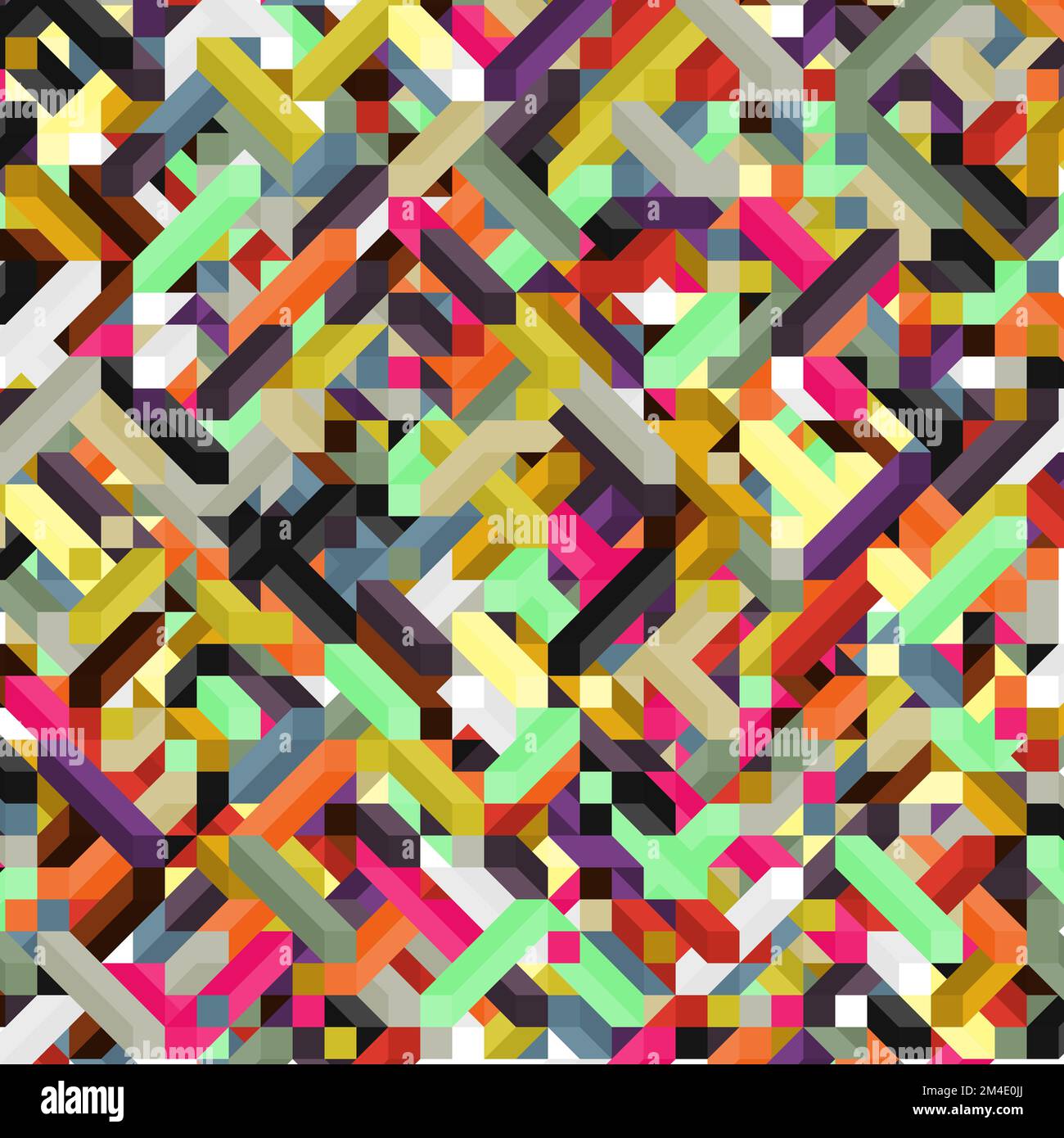 Color Dimonds illusion background generative pattern illustration Stock ...