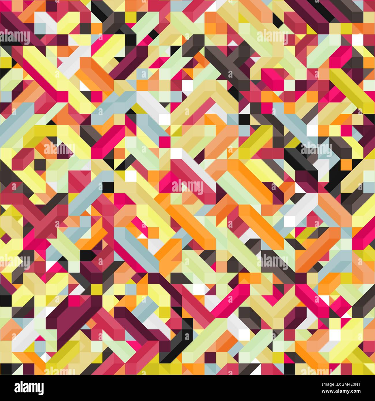 Color Dimonds illusion background generative pattern illustration Stock ...