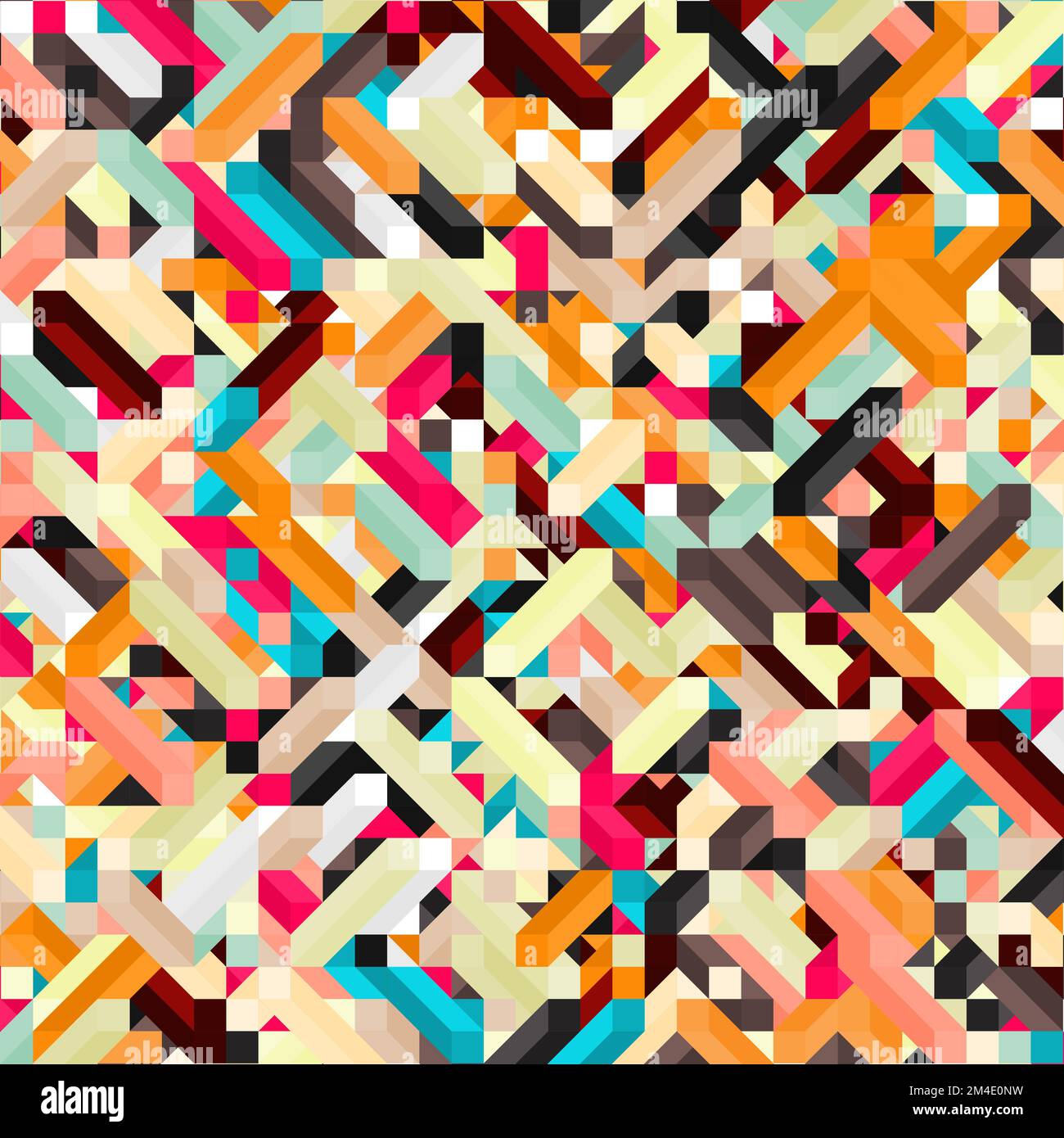 Color Dimonds illusion background generative pattern illustration Stock ...