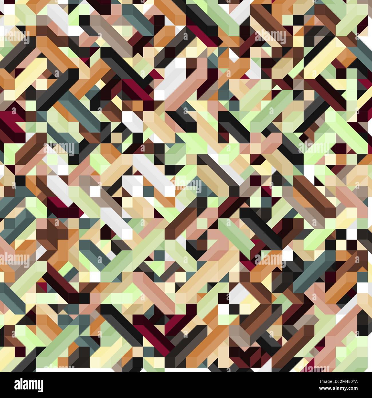 Color Dimonds illusion background generative pattern illustration Stock ...