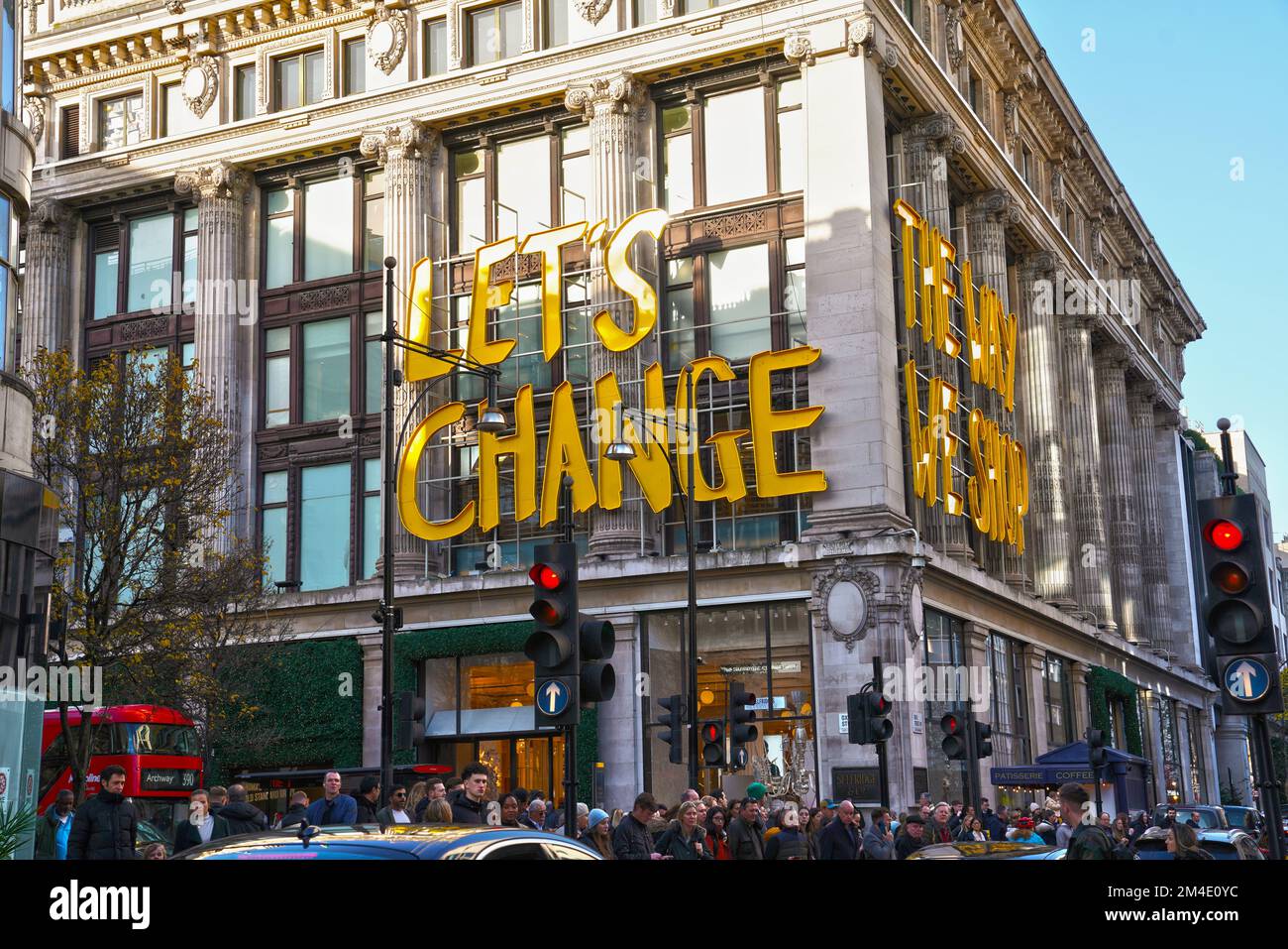 Shopping in oxford street london hi-res stock photography and images ...