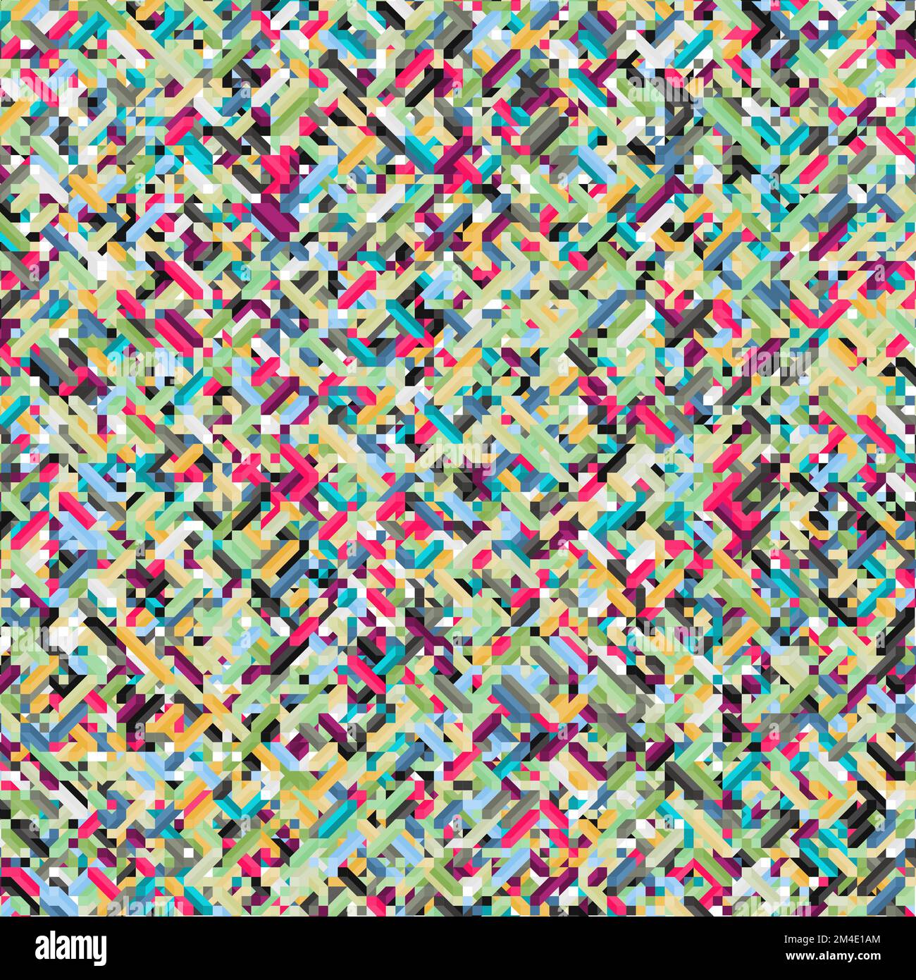 Color Dimonds illusion background generative pattern illustration Stock ...