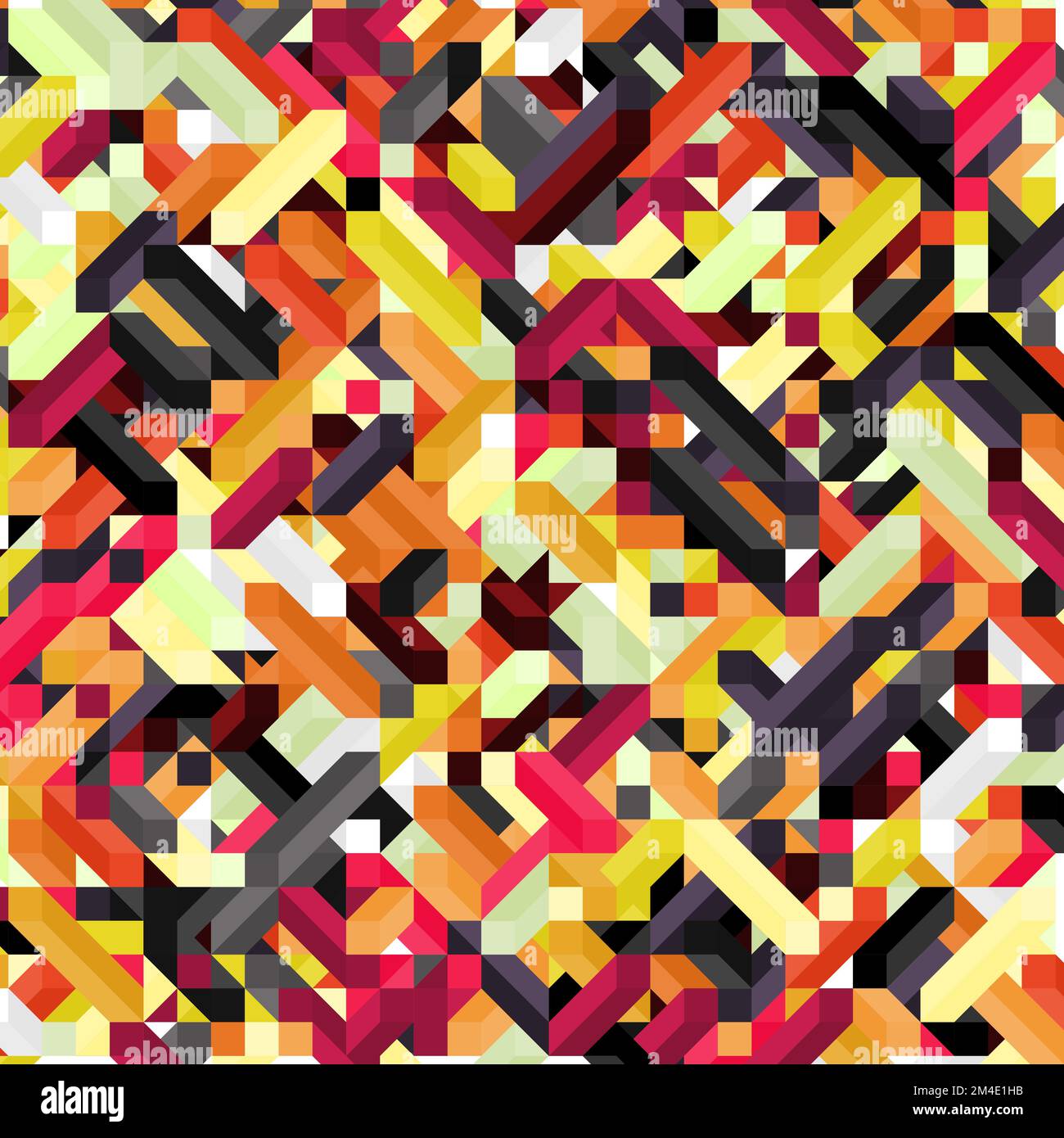 Color Dimonds illusion background generative pattern illustration Stock ...