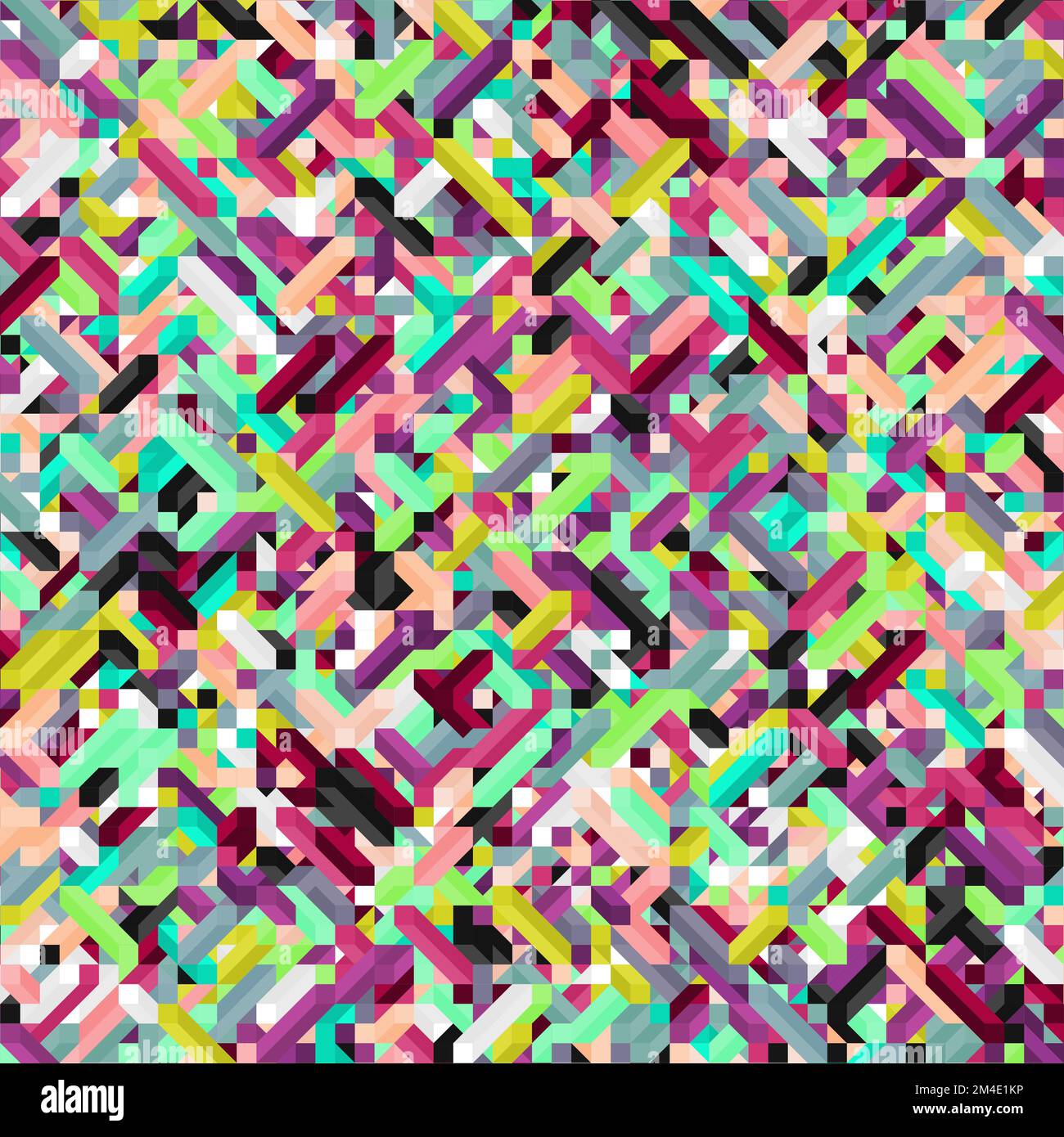 Color Dimonds illusion background generative pattern illustration Stock ...