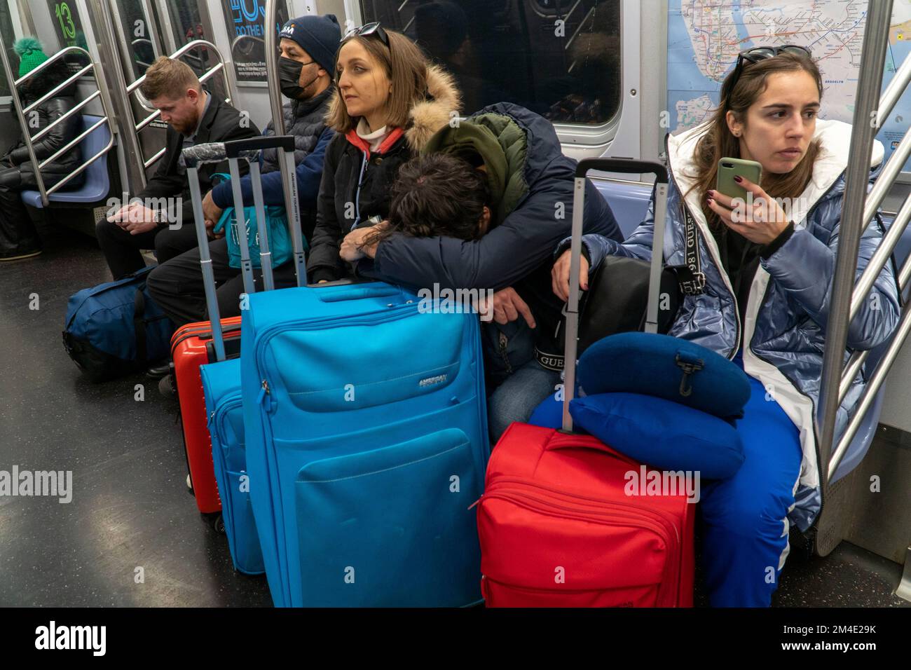 Nyc, Ny, USA. 14th Dec, 2022. The MTA announced schedule changes for ...