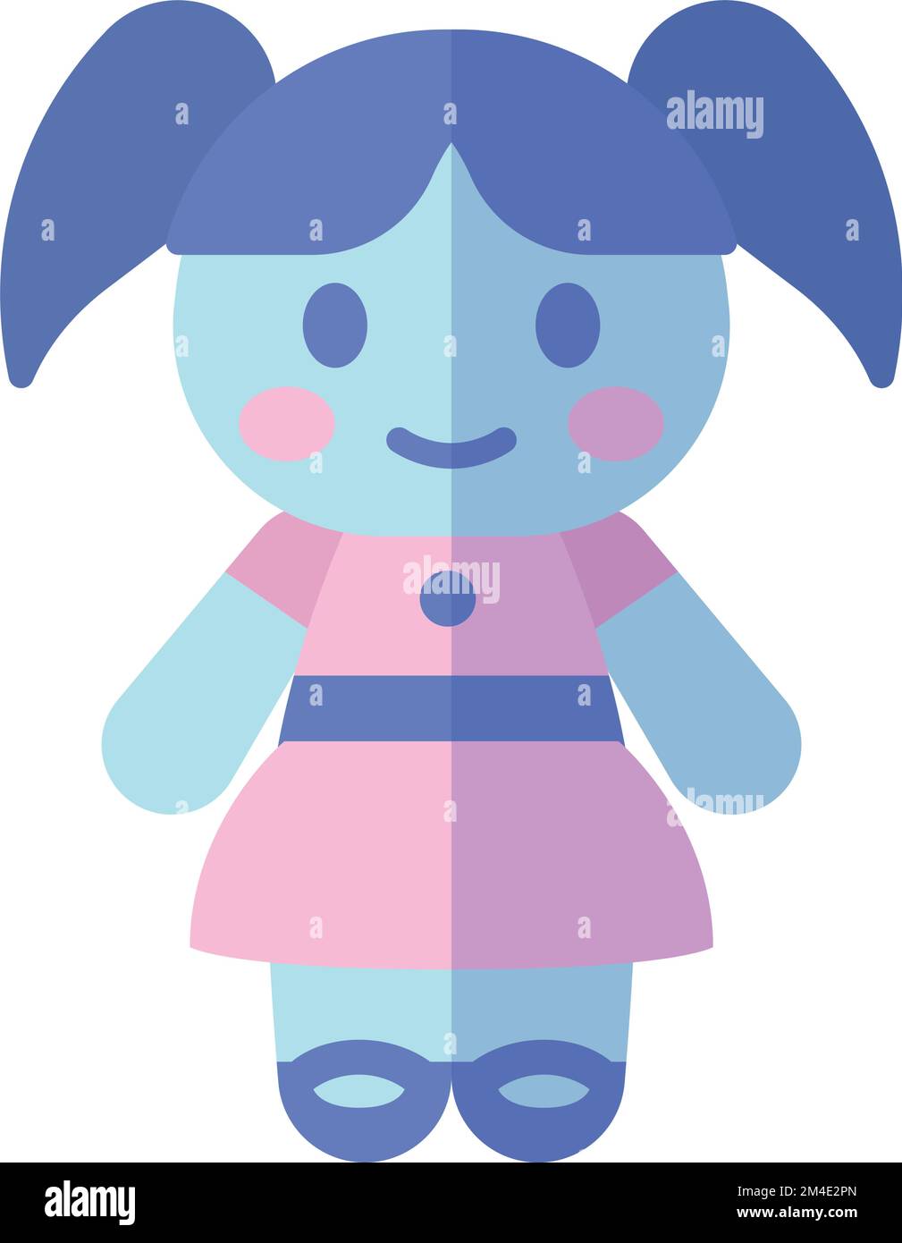 Isolated cute doll toy icon Vector Stock Vector Image & Art - Alamy