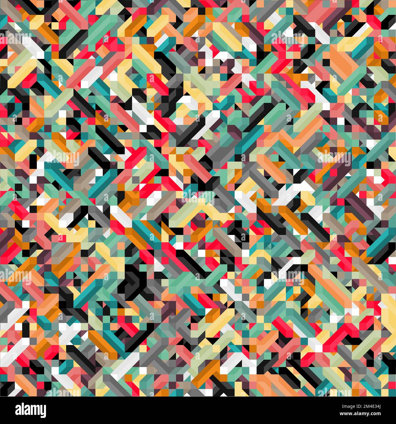 Color Dimonds illusion background generative pattern illustration Stock ...