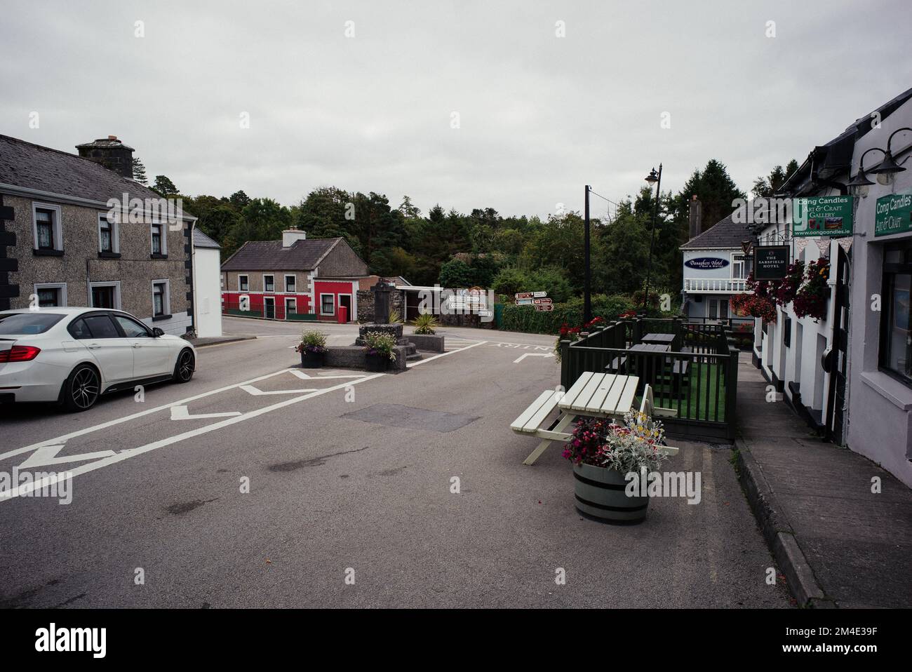 The beautiful cottages in the village of Cong in Ireland Stock Photo ...