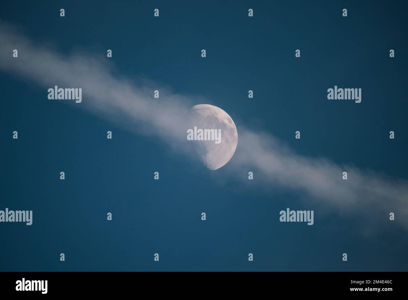 Beautiful shot half moon hi-res stock photography and images - Alamy