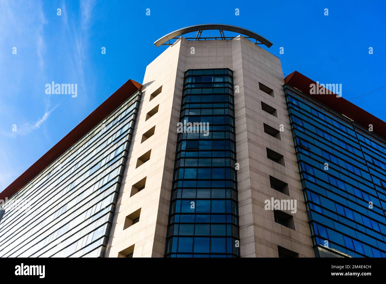 Modern building architecture in Bucharest city, Romania Stock Photo - Alamy