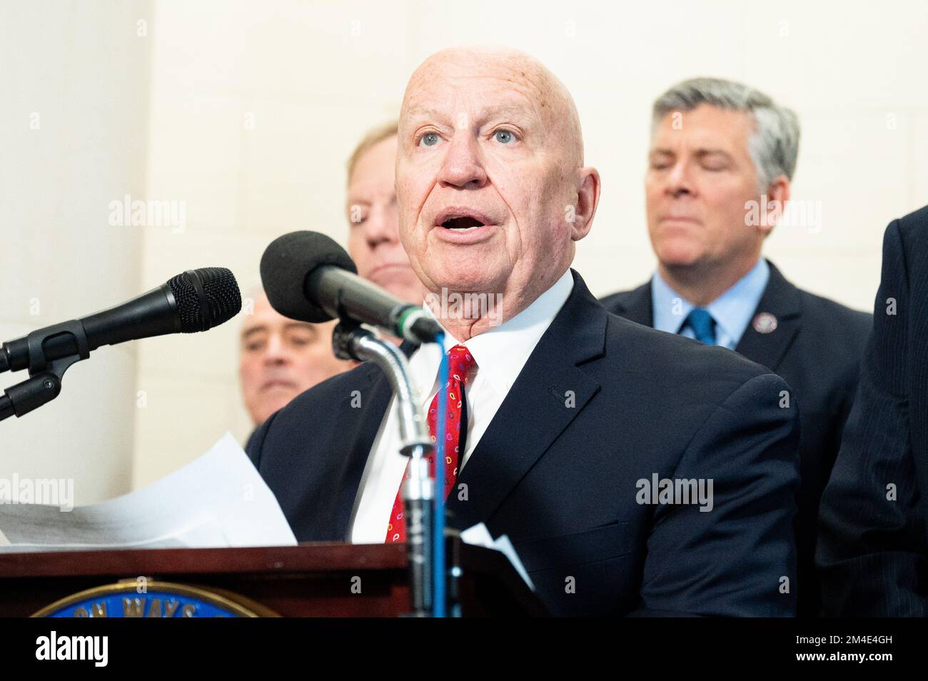 U.S. Representative Kevin Brady (R-TX) speaking at press conference ...