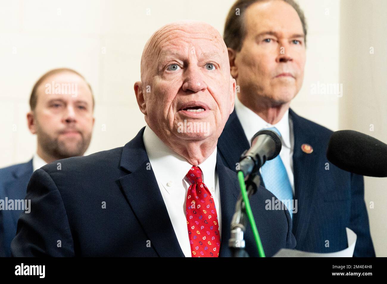 U.S. Representative Kevin Brady (R-TX) speaking at press conference ...
