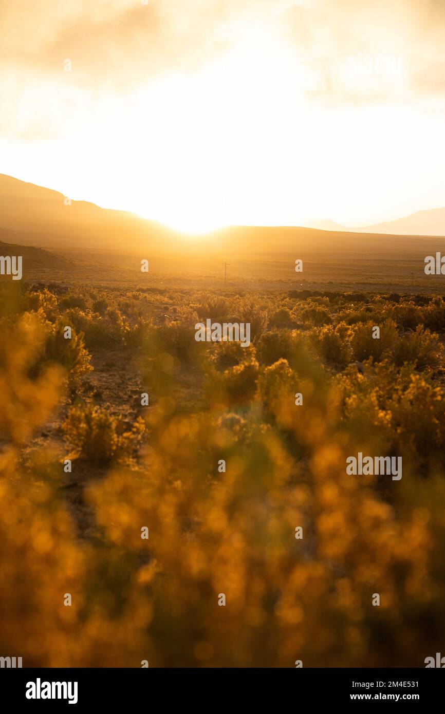 sunrise with mountains and beautiful landscape outside, natural ...