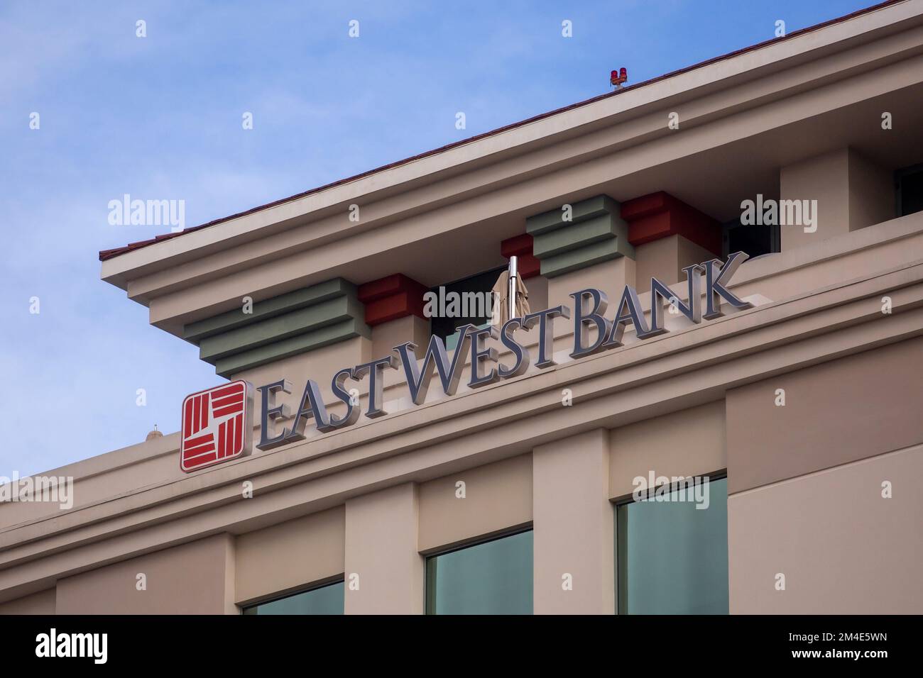 Los Angeles, California, USA. 28th Jan, 2022. East West Bank ...
