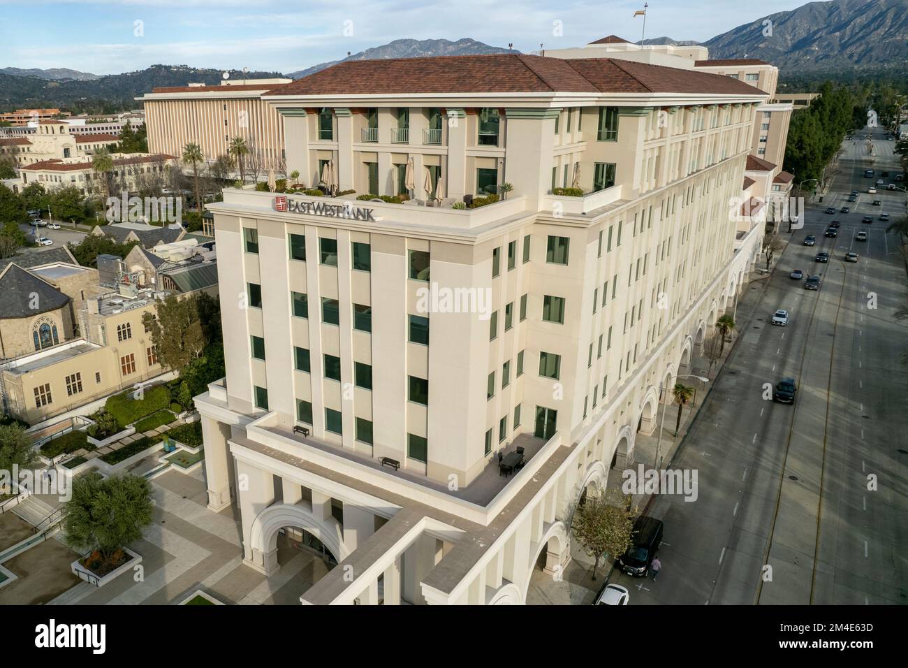 Los Angeles, California, USA. 28th Jan, 2022. East West Bank ...