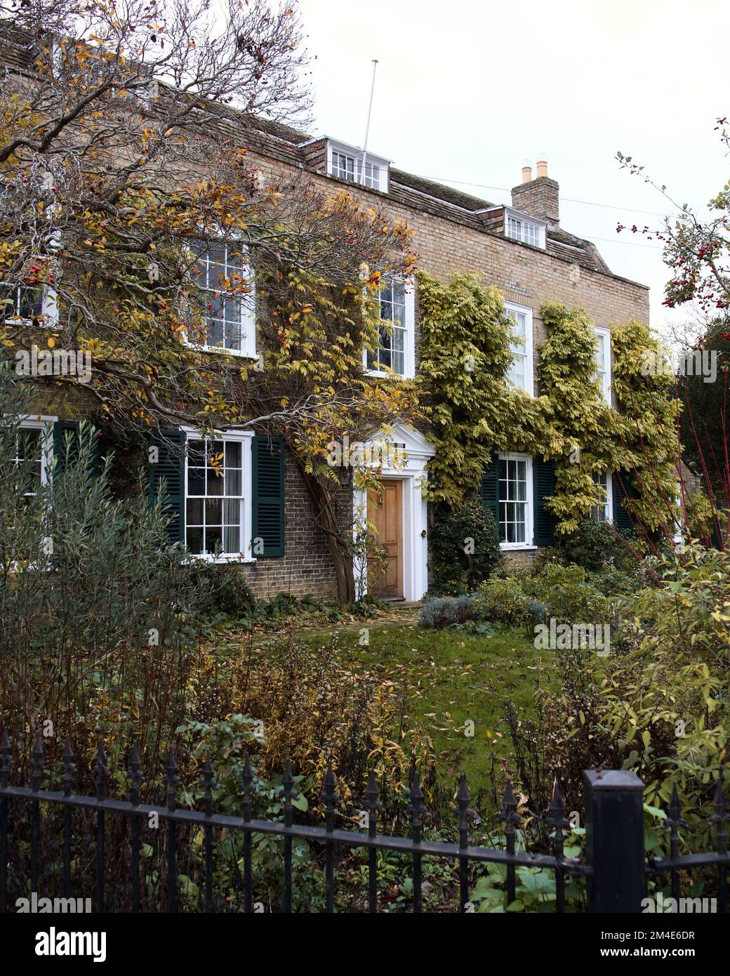 A vertical brick-built historic Georgian house picturesquely situated ...