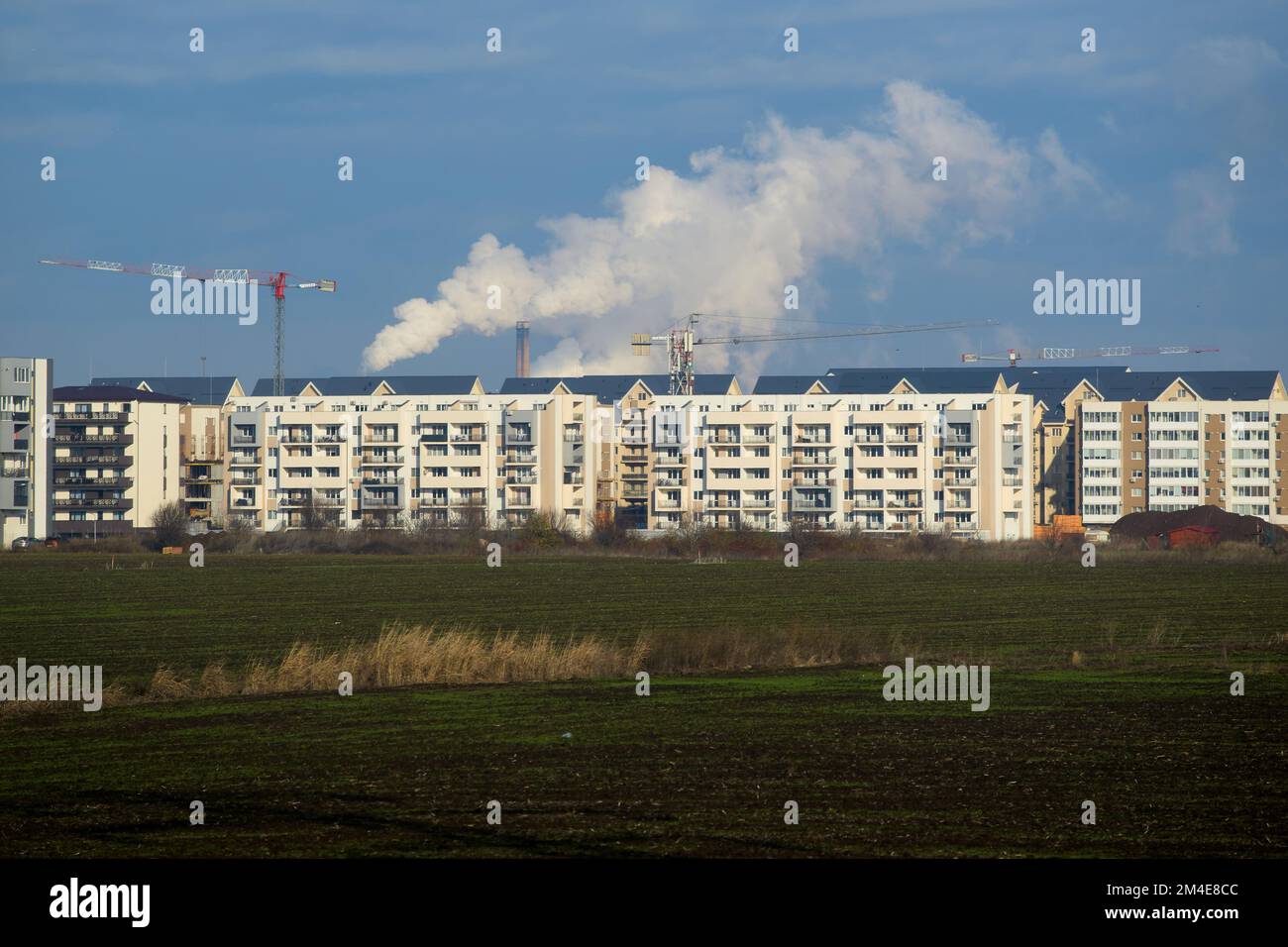Bucharest, Romania - December 13, 2022: Chimney of Bucharest CET Sud ...