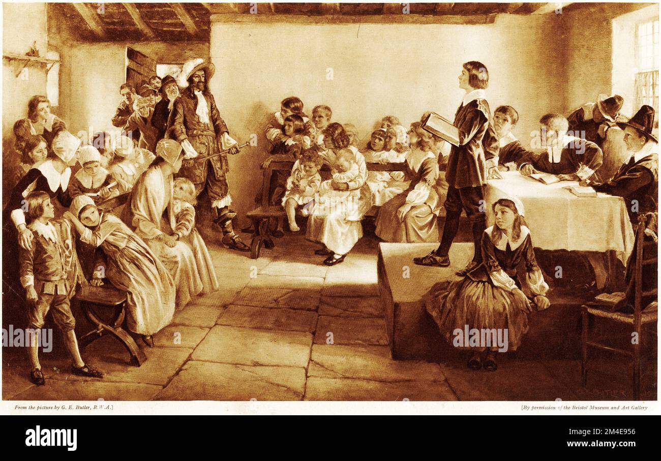 Puritan woman hi-res stock photography and images - Alamy