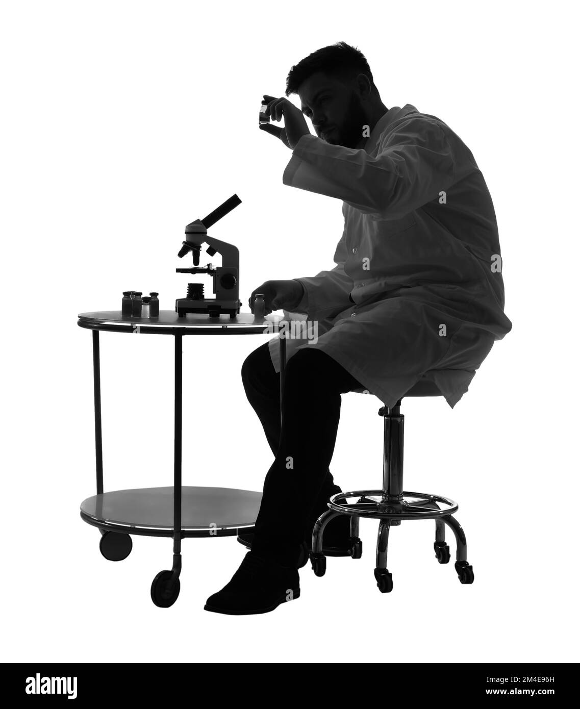 Young caucasian man scientist Black and White Stock Photos & Images - Alamy