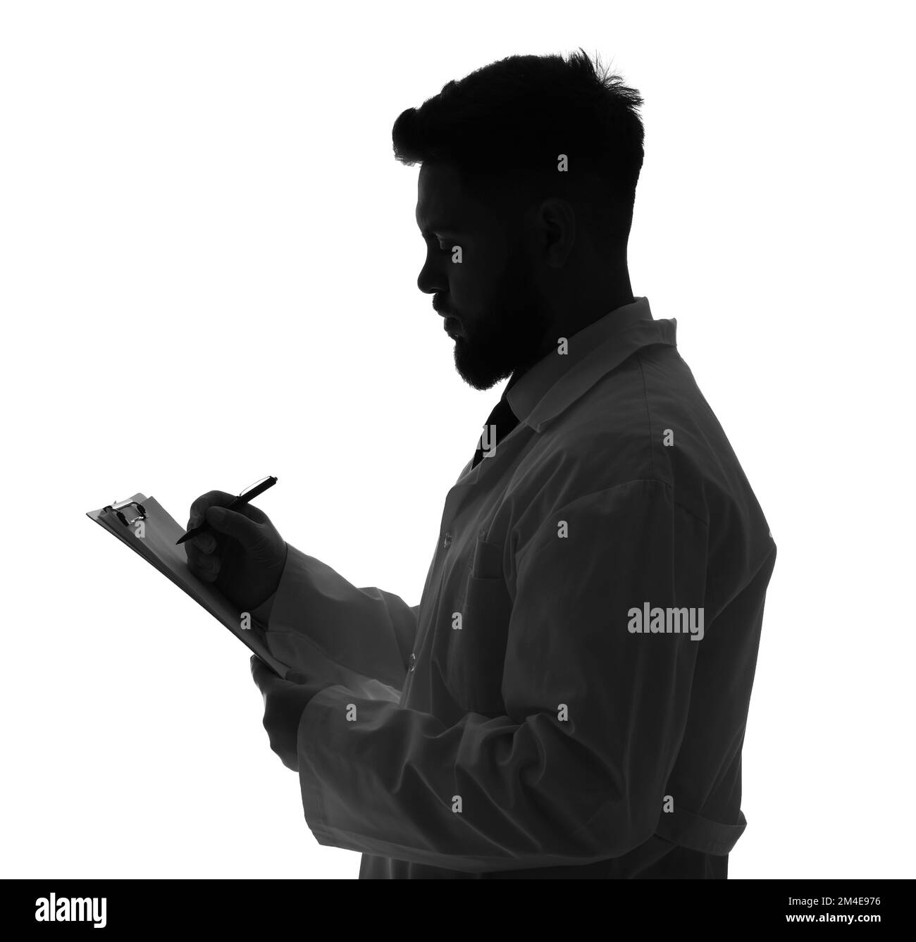 Professional young male doctor in Black and White Stock Photos & Images ...