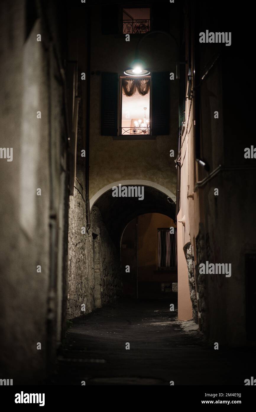 Vertical shot illuminated street hi-res stock photography and images ...