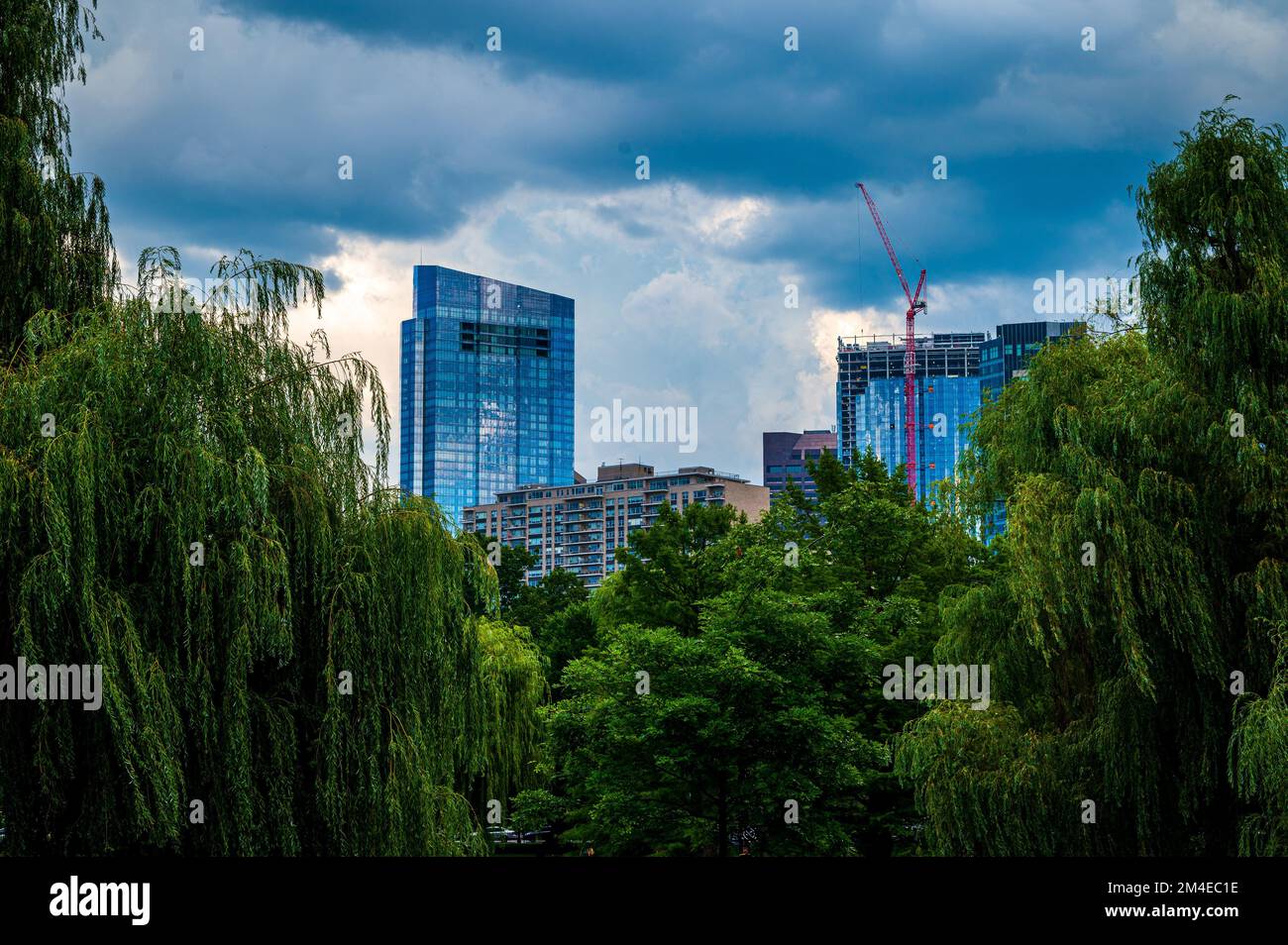 An aerial view of the Boston skyline Stock Photo - Alamy