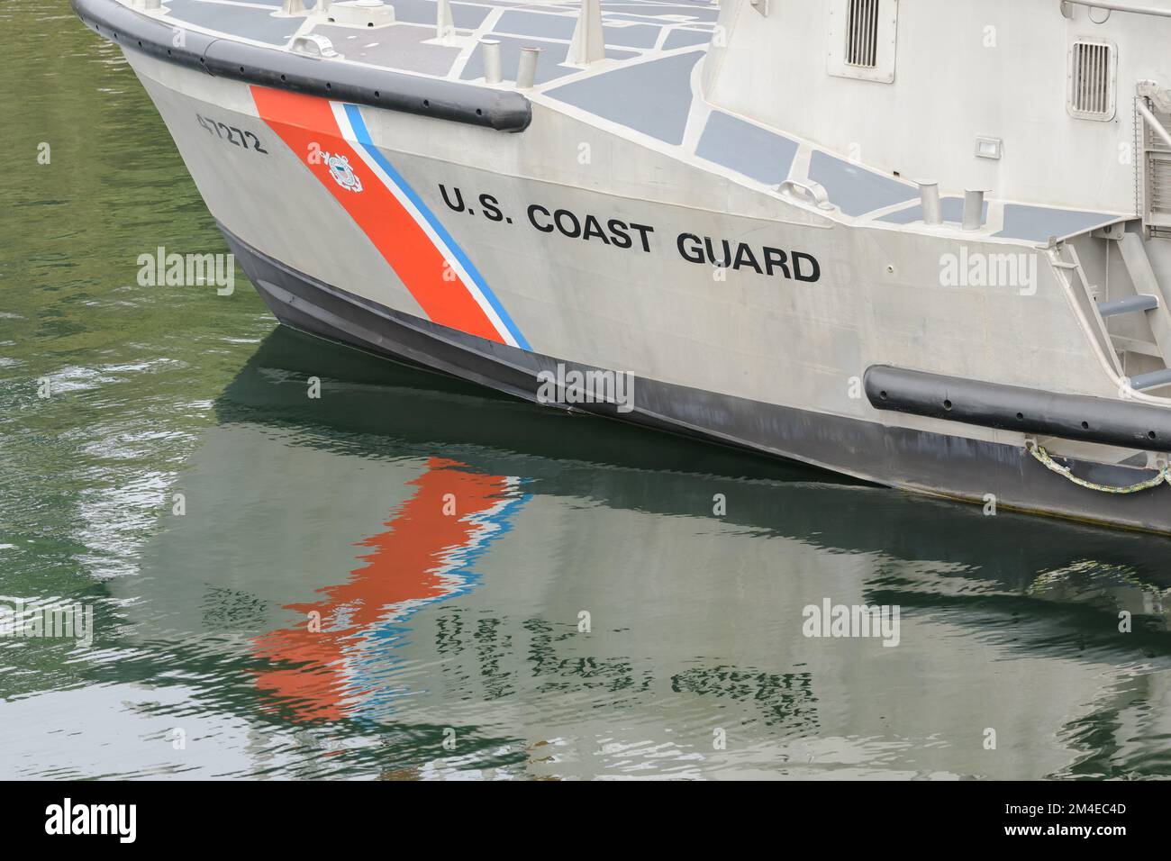 Depoe Bay, OR, USA - September 15, 2022; US Coast Guard motor lifeboat ...