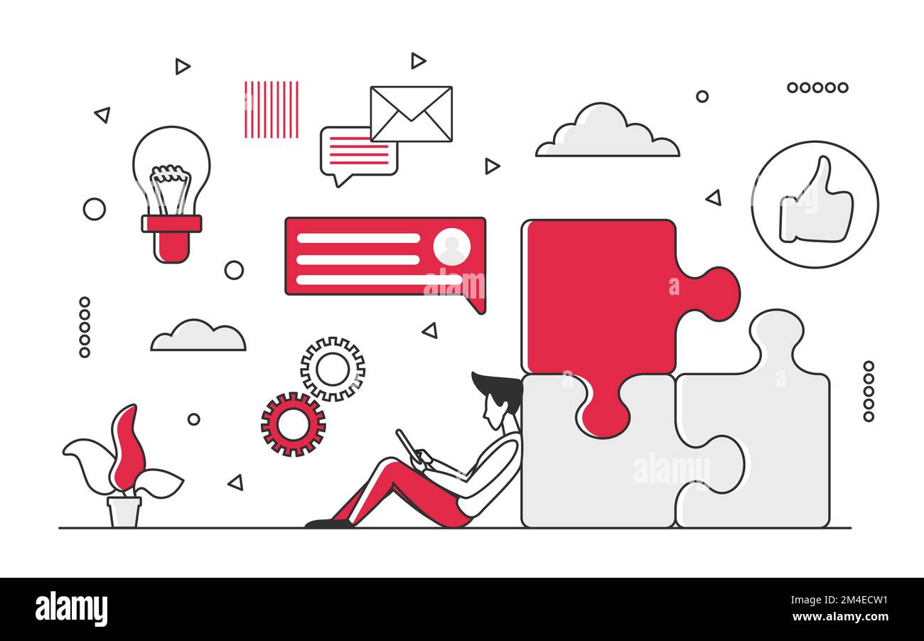 Communication sharing ideas. Teamwork brainstorming solution vector ...