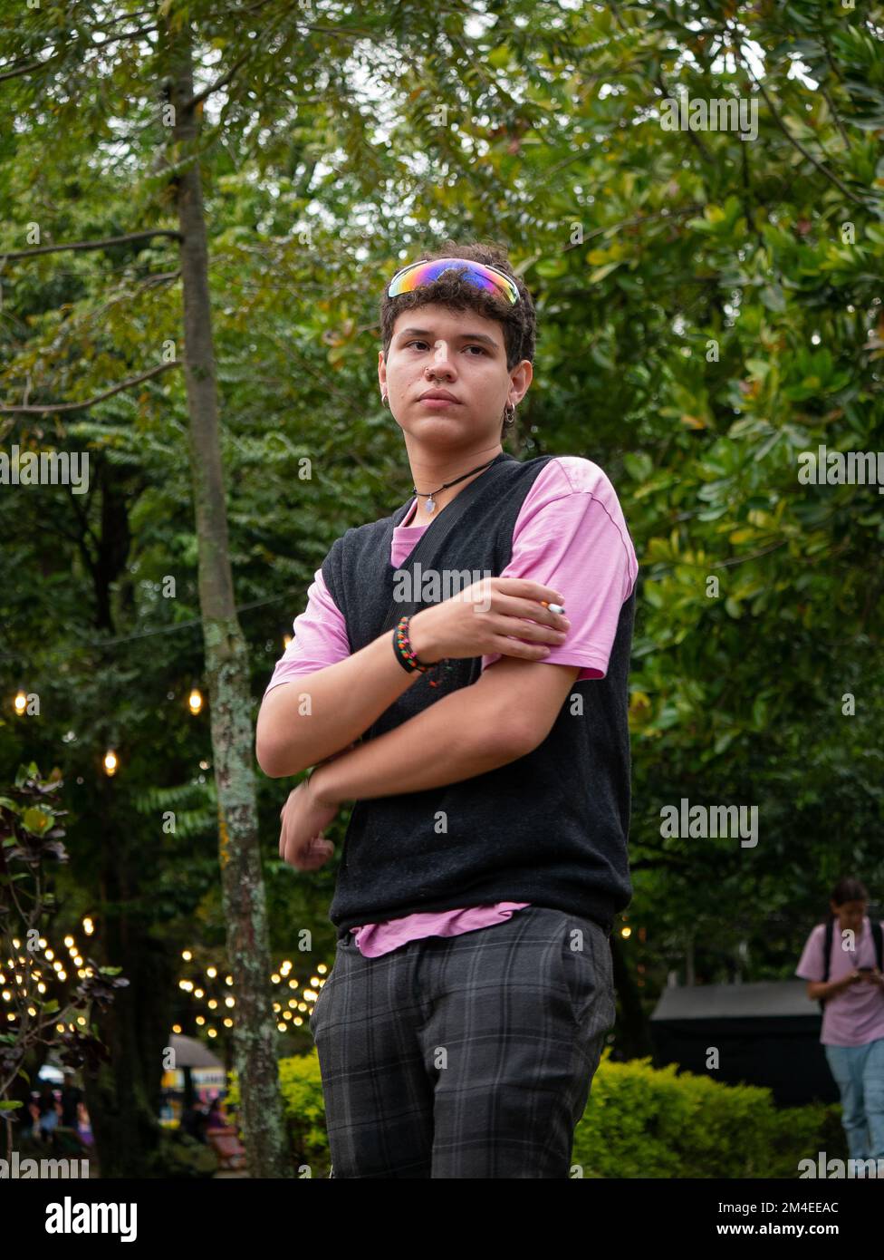 Medellin, Antioquia, Colombia - November 14 2022: Young Colombian Man ...