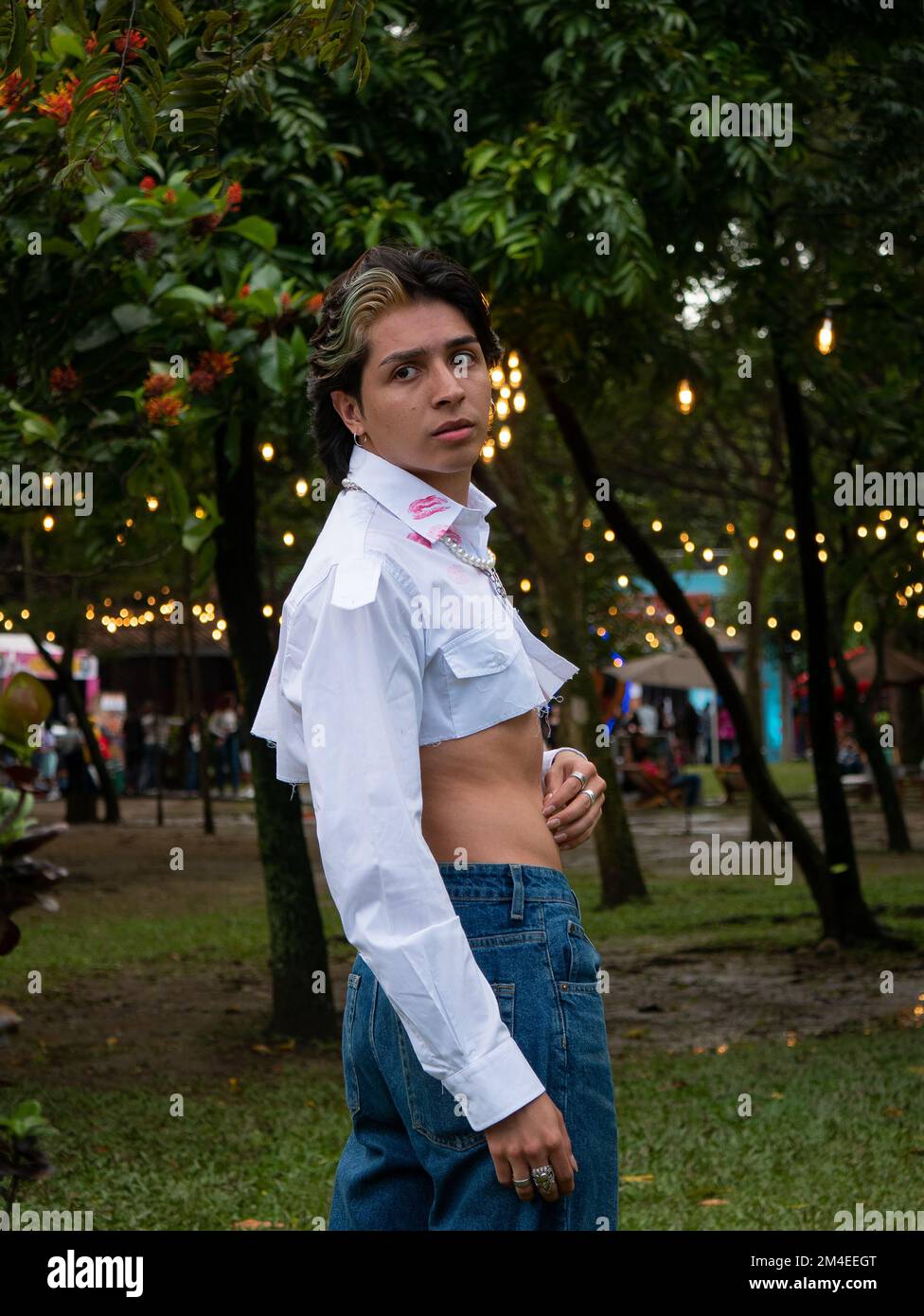 Medellin, Antioquia, Colombia - November 14 2022: A Young Colombian Man ...