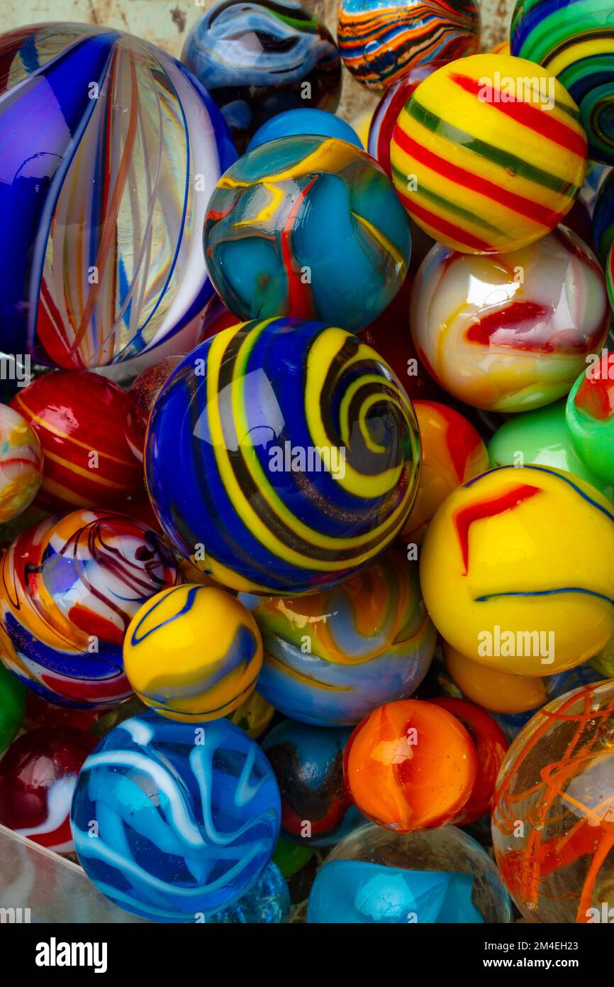 Marvelous Colorful Marbles Stock Photo - Alamy