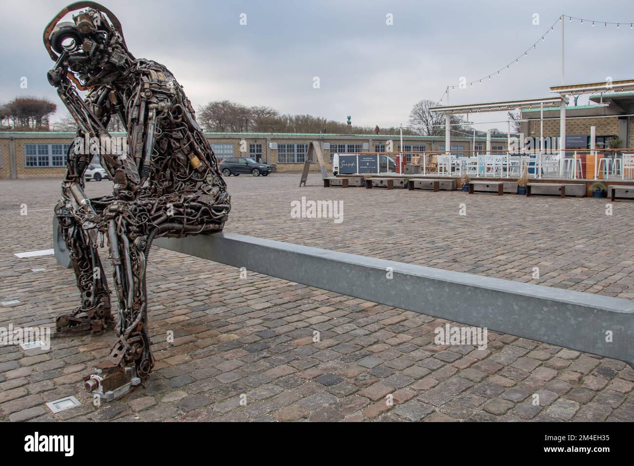 The ZinkGlobal sculpture in Copenhagen, Denmark Stock Photo - Alamy