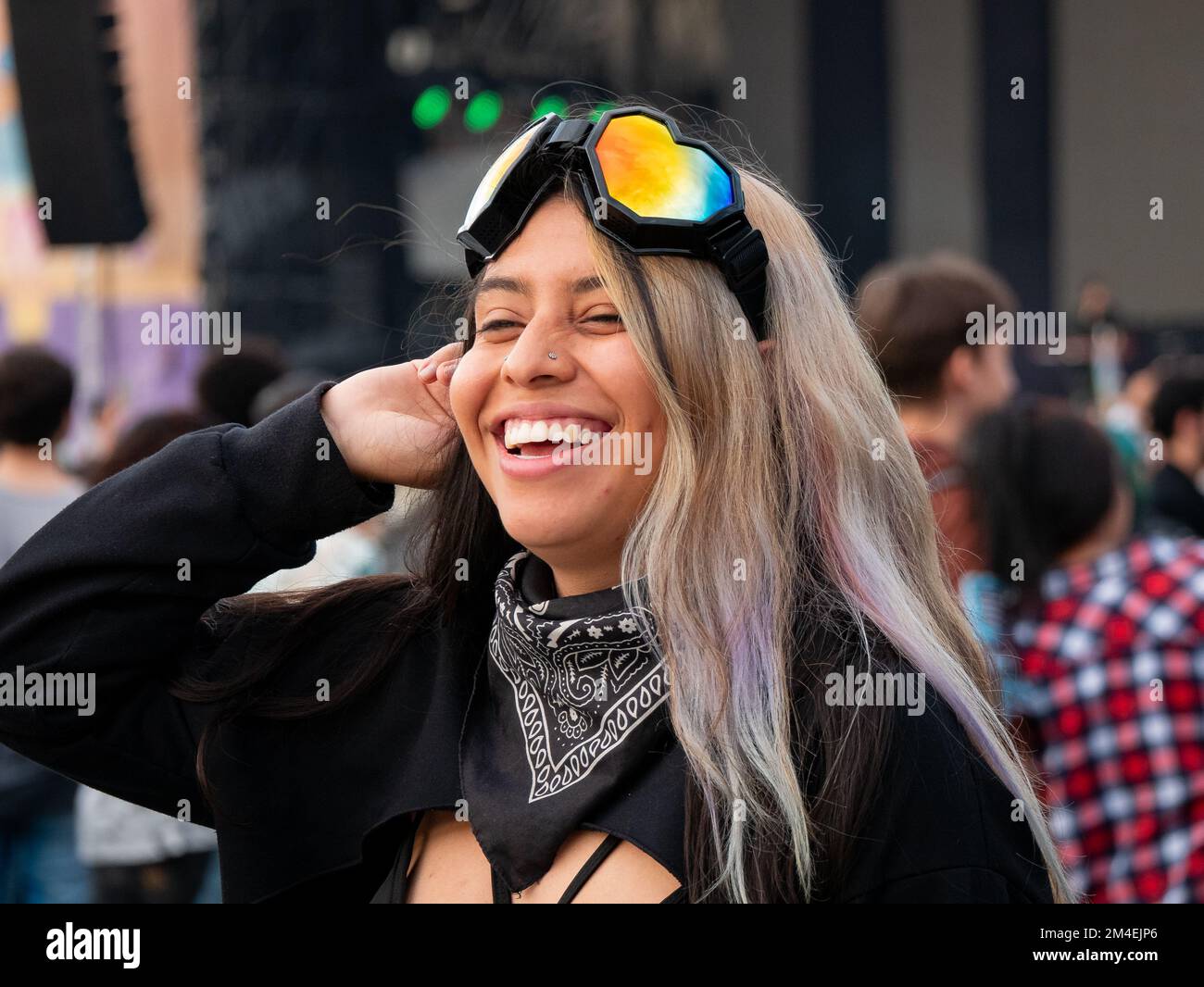 Medellin, Antioquia, Colombia - November 14 2022: Young Colombian Woman ...