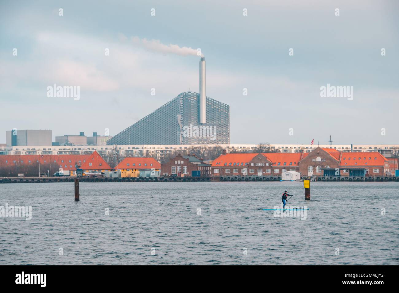 A factory and the cityscape of Copenhagen, Denmark Stock Photo - Alamy