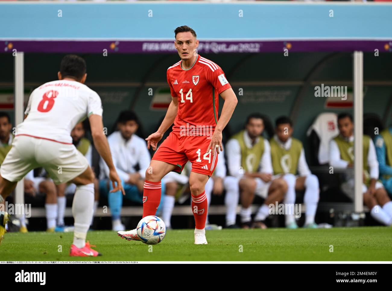 Wales' Connor Roberts during the FIFA World Cup Qatar 2022 Group B ...