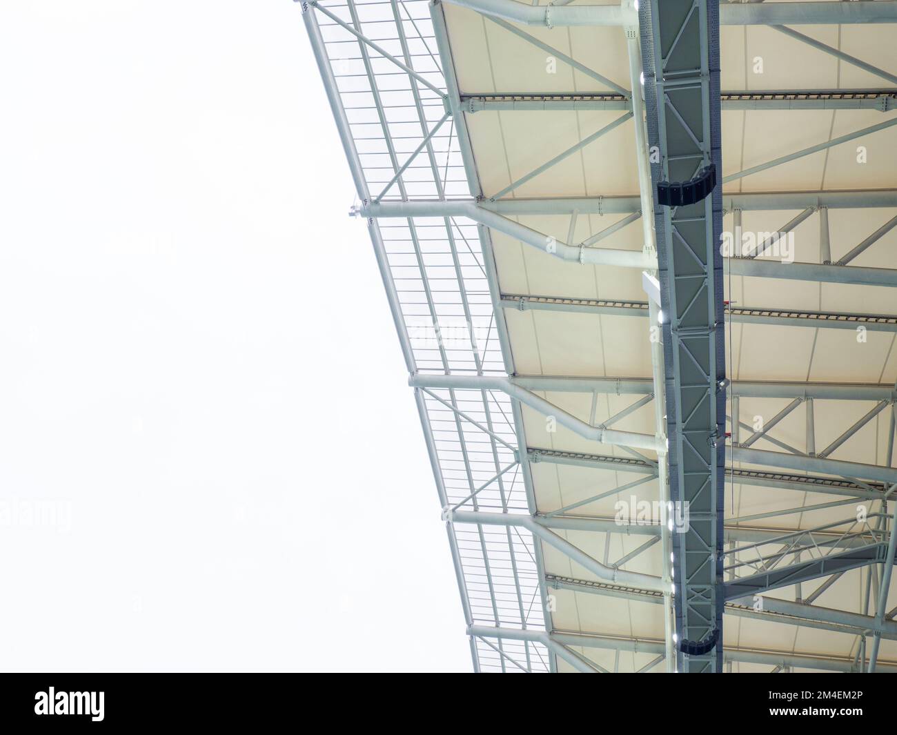 Arch of the stadium. Engineering design. Part of the roof of the ...