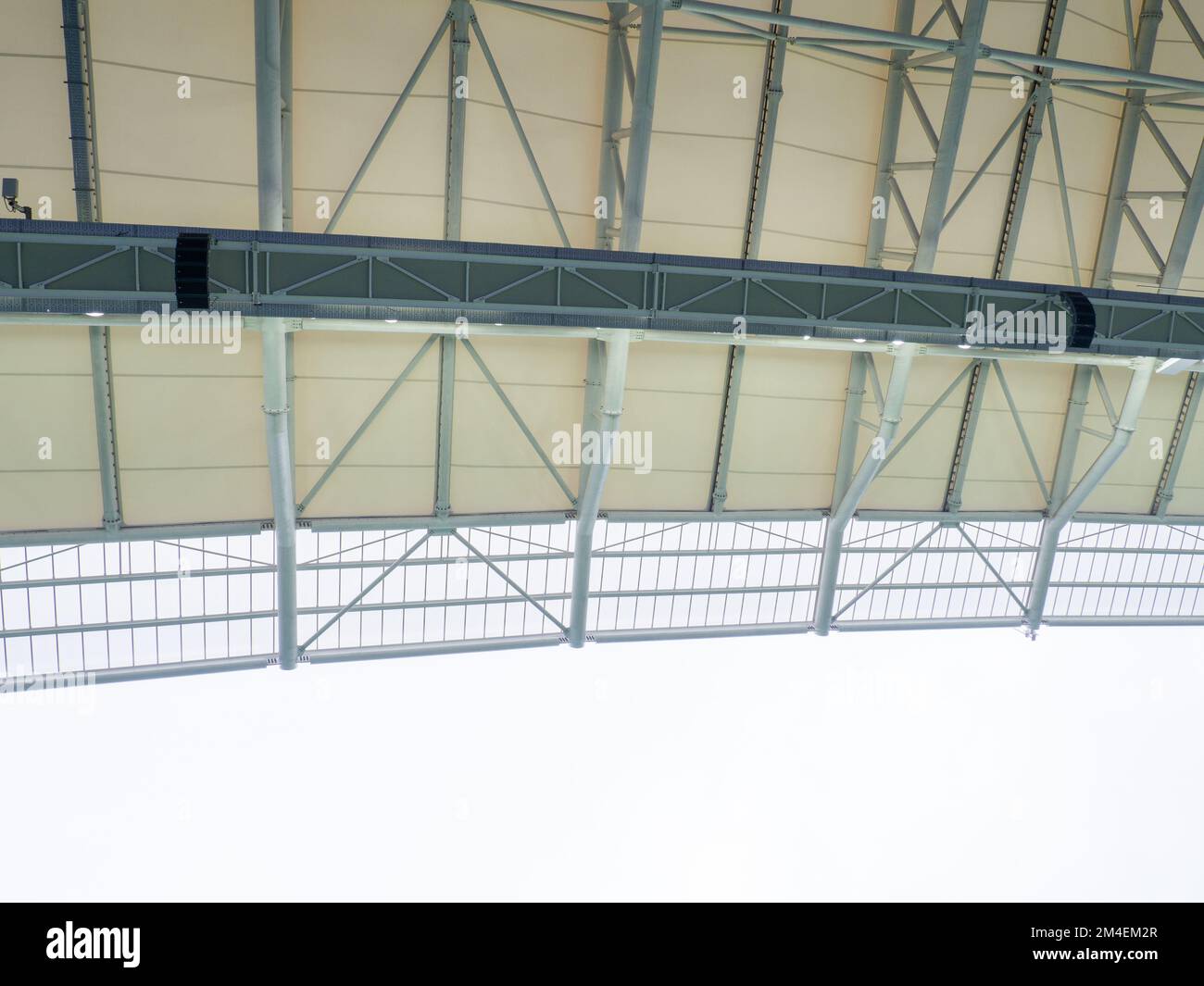 Arch of the stadium. Engineering design. Part of the roof of the ...