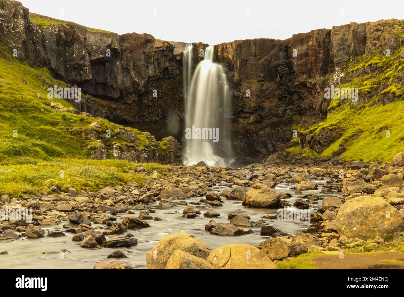 a beautiful waterfall in Iceland Stock Photo - Alamy